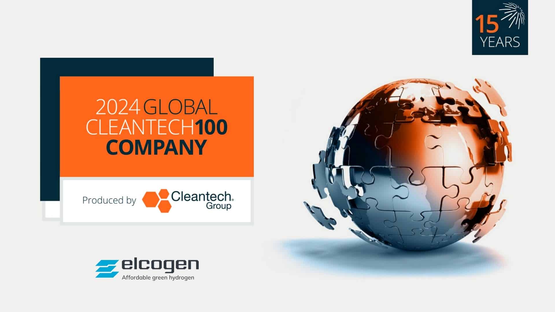 Great news: Elcogen is named on the 2024 Global Cleantech 100 ...